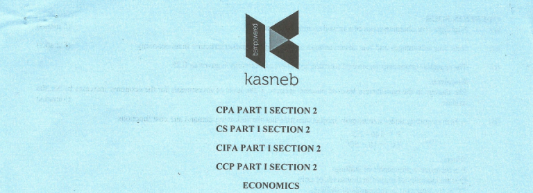 KASNEB Economics Past Papers and answers - KASNEB NOTES & REVISION KITS