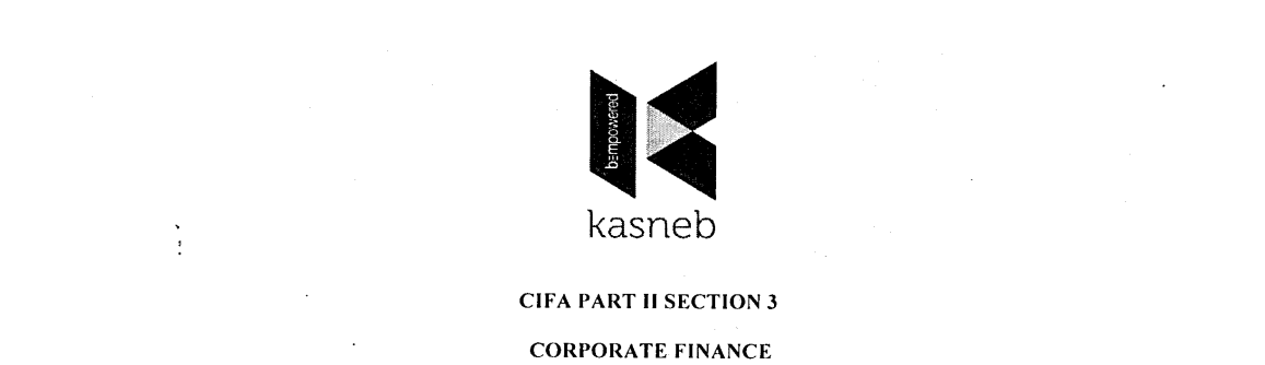 KASNEB Corporate Finance Past Papers and answers - KASNEB NOTES ...