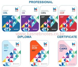 KASNEB Notes, Revision Kits and Past examination papers CPA ATD CS